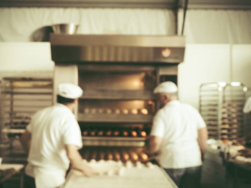Full Size Bakery, Large Commercial Kitchen Set Up with Café/Retail ...